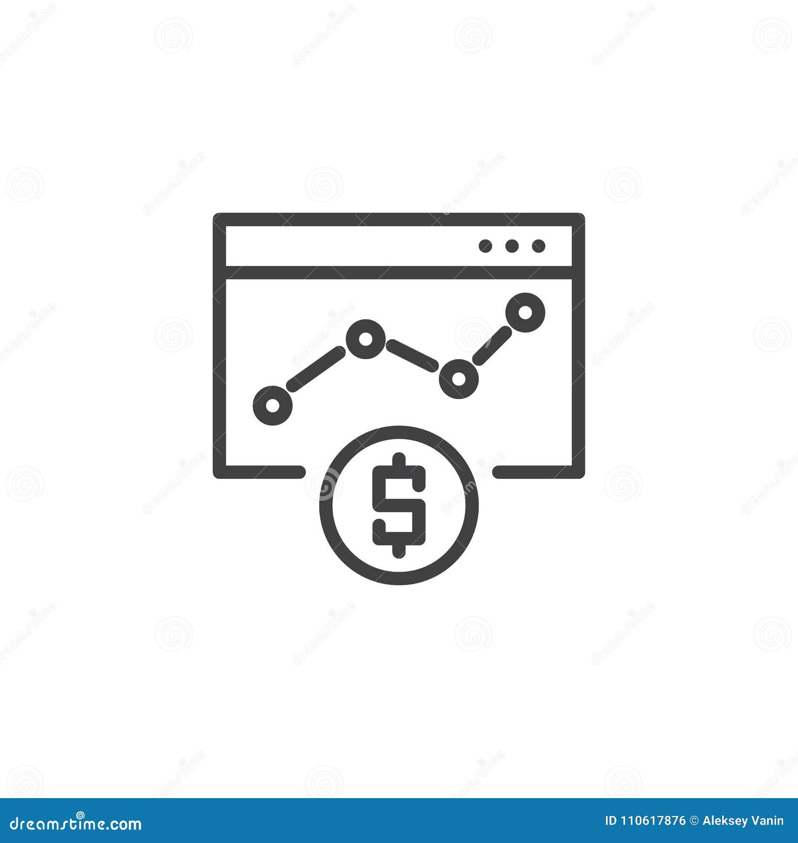 Exchange Rates Chart Outline Icon Stock Vector - Illustration of icon ...