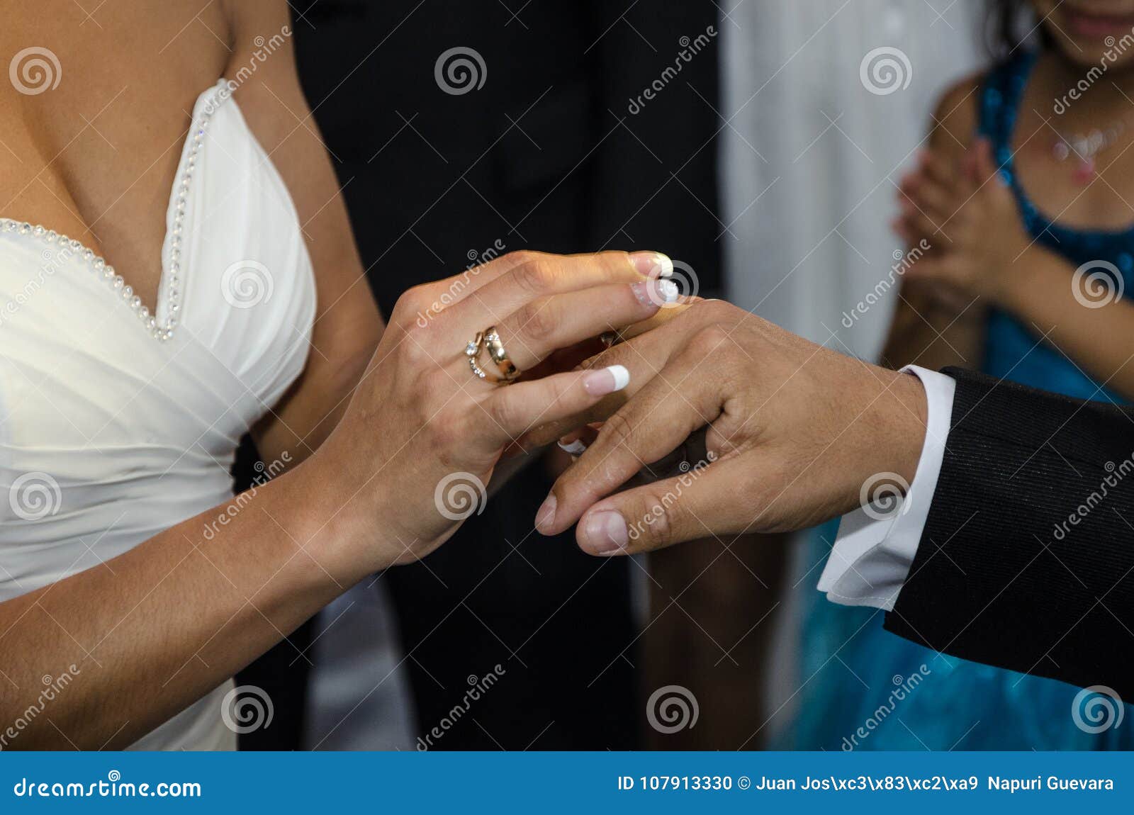 Exchange of rings stock photo. Image of love, female - 107913330
