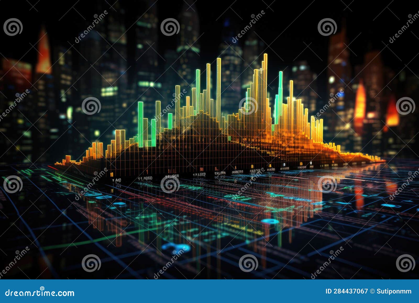 Exchange Stock Chart for Finance and Economy Based Computer Software ...