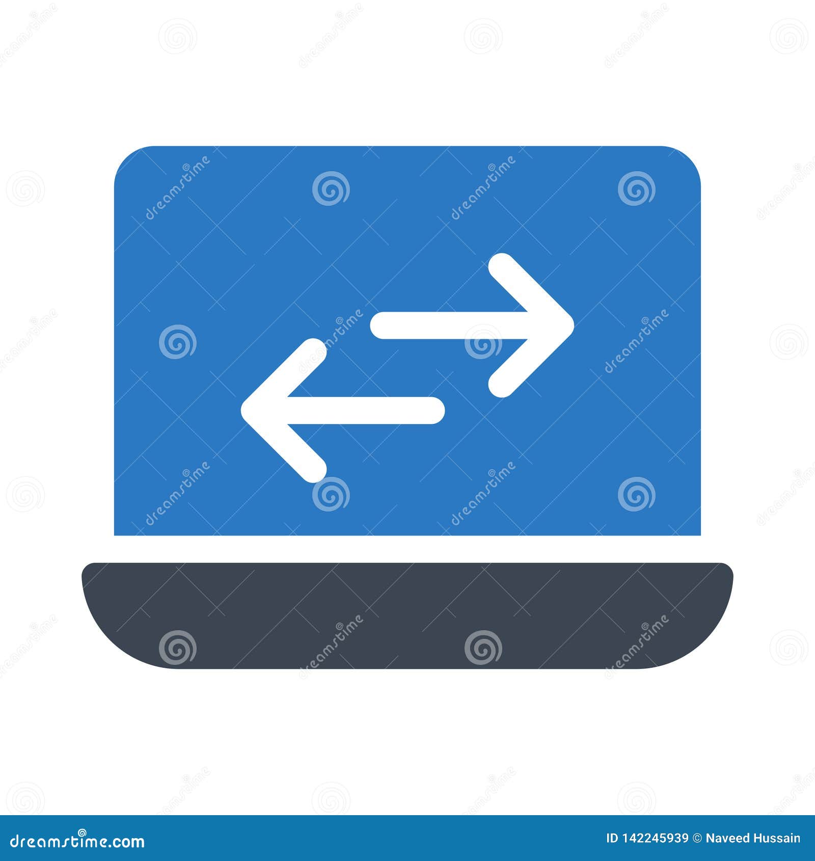 Exchange Glyph Color Flat Vector Icon Stock Illustration - Illustration ...