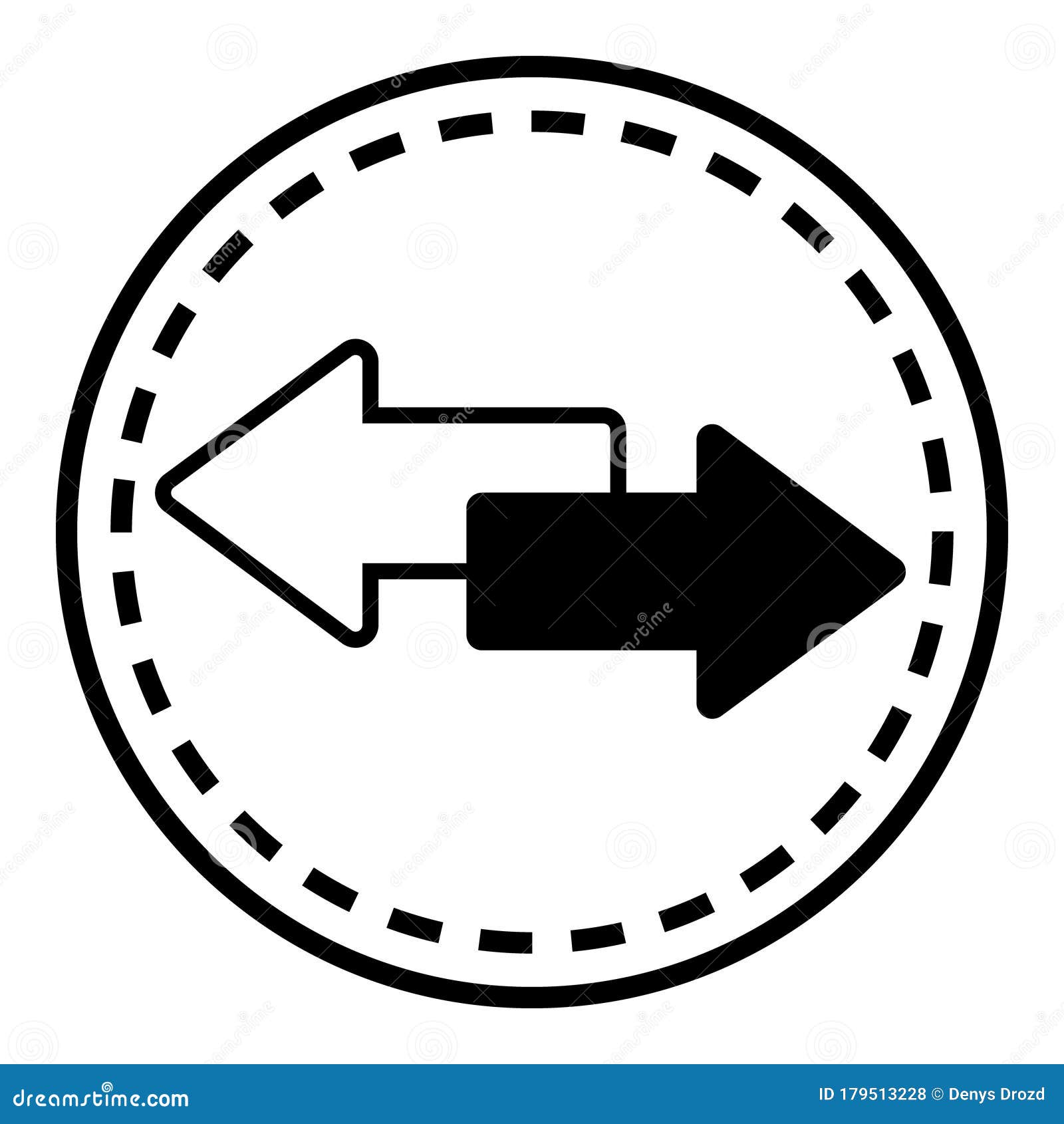 Exchange Vector Icon. Export or Import Illustration Sign. Trade Symbol ...