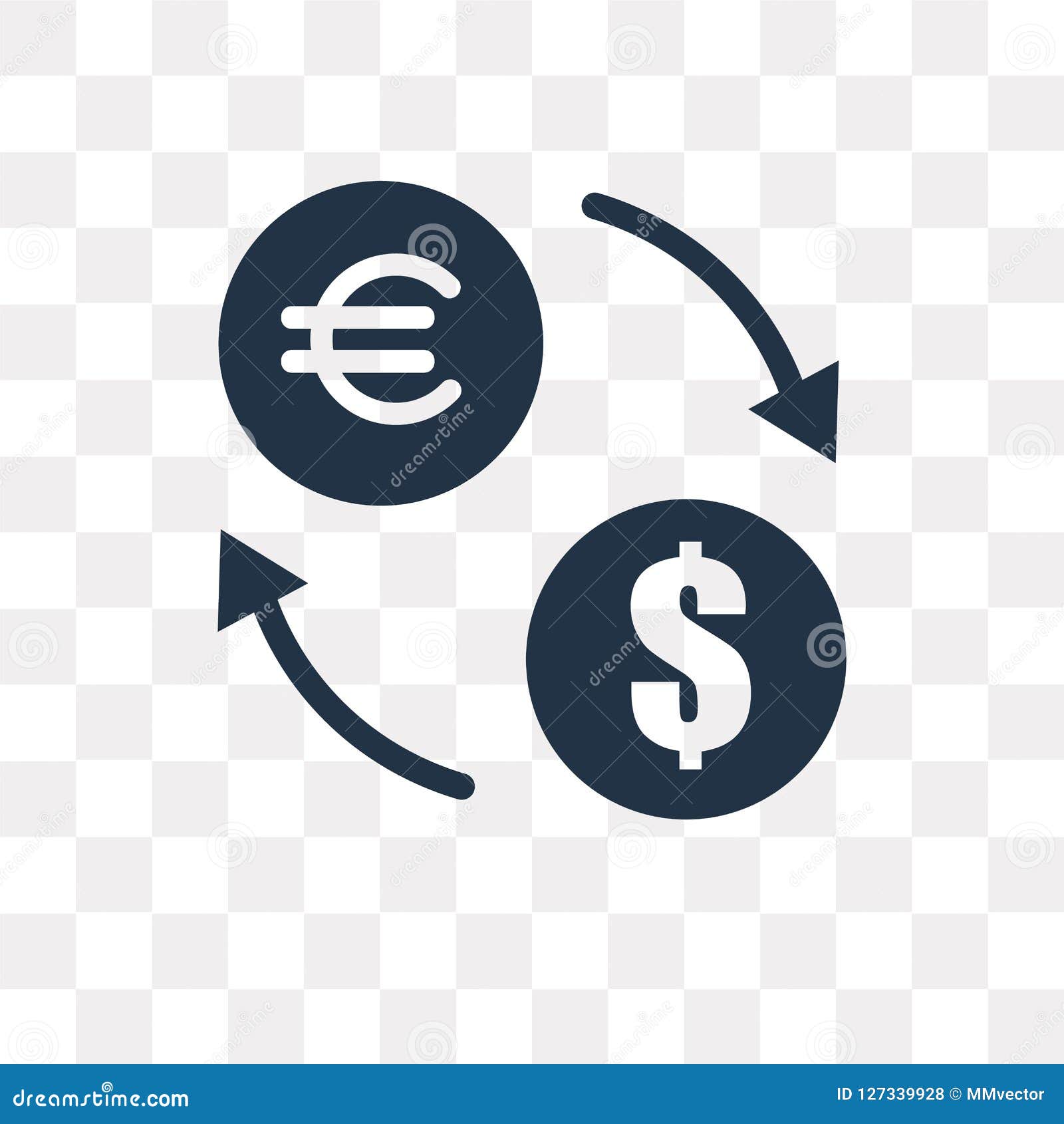 Exchange Vector Icon Isolated on Transparent Background, Exchange ...