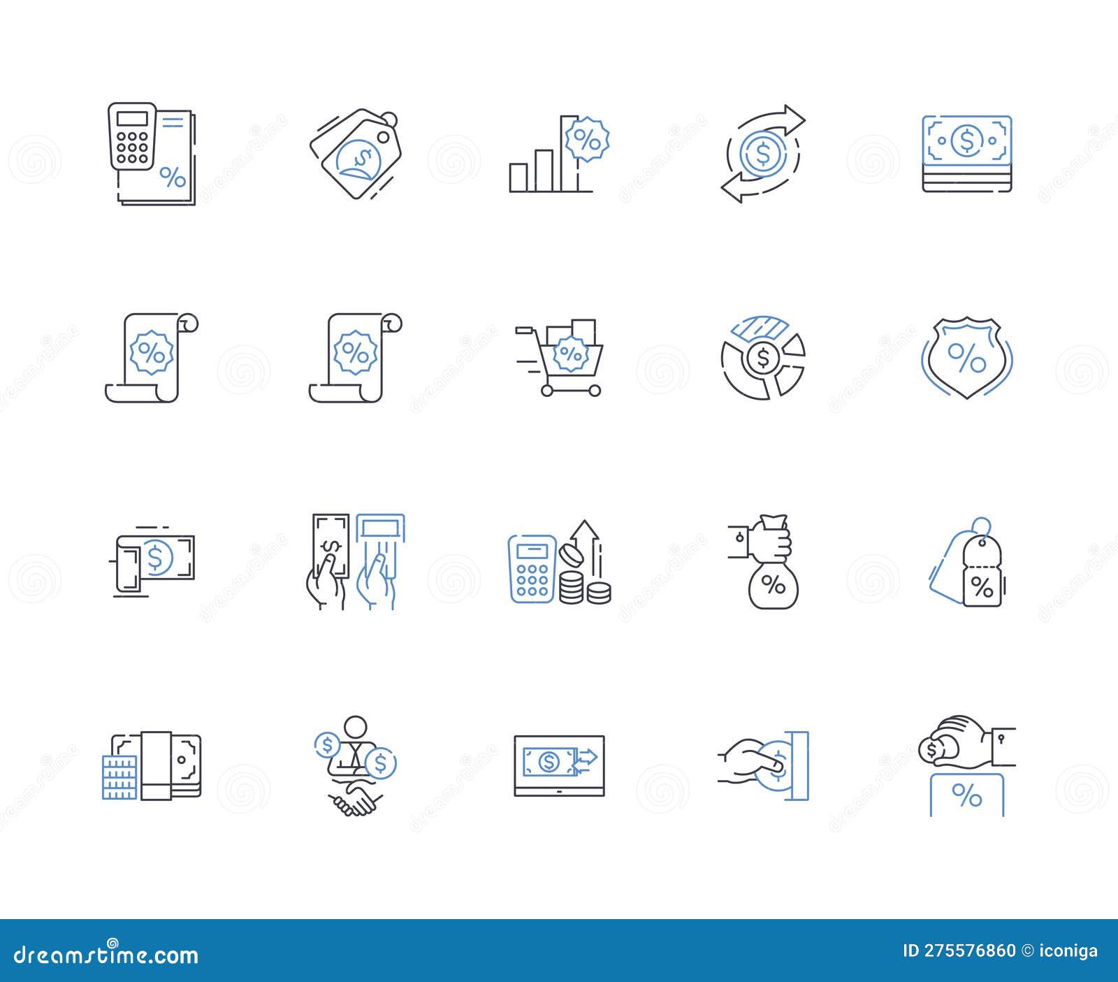 Exchanges Line Icons Collection. Trading, Transactions, Market, Liquidation, Conversion, Swap ...
