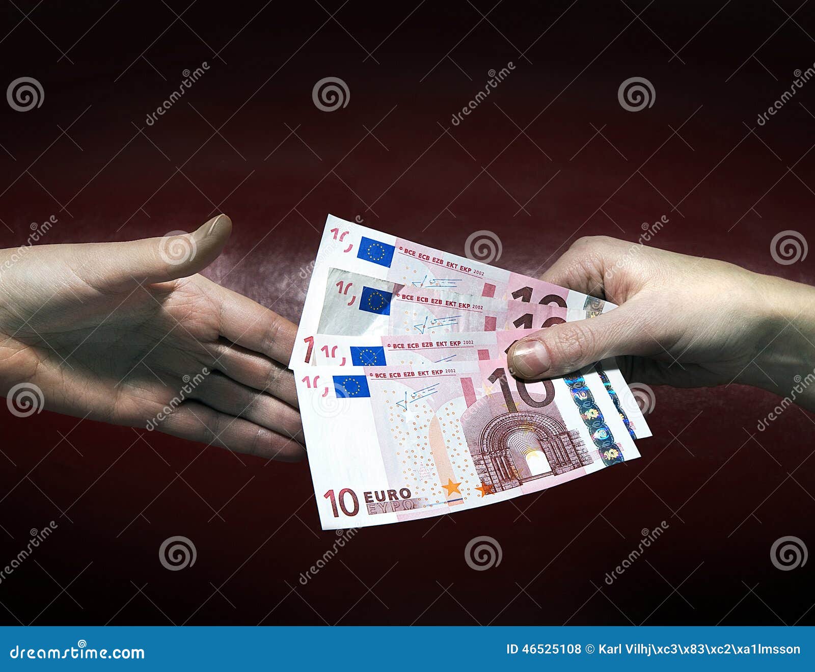 Exchanging money stock photo. Image of banking, euro - 46525108