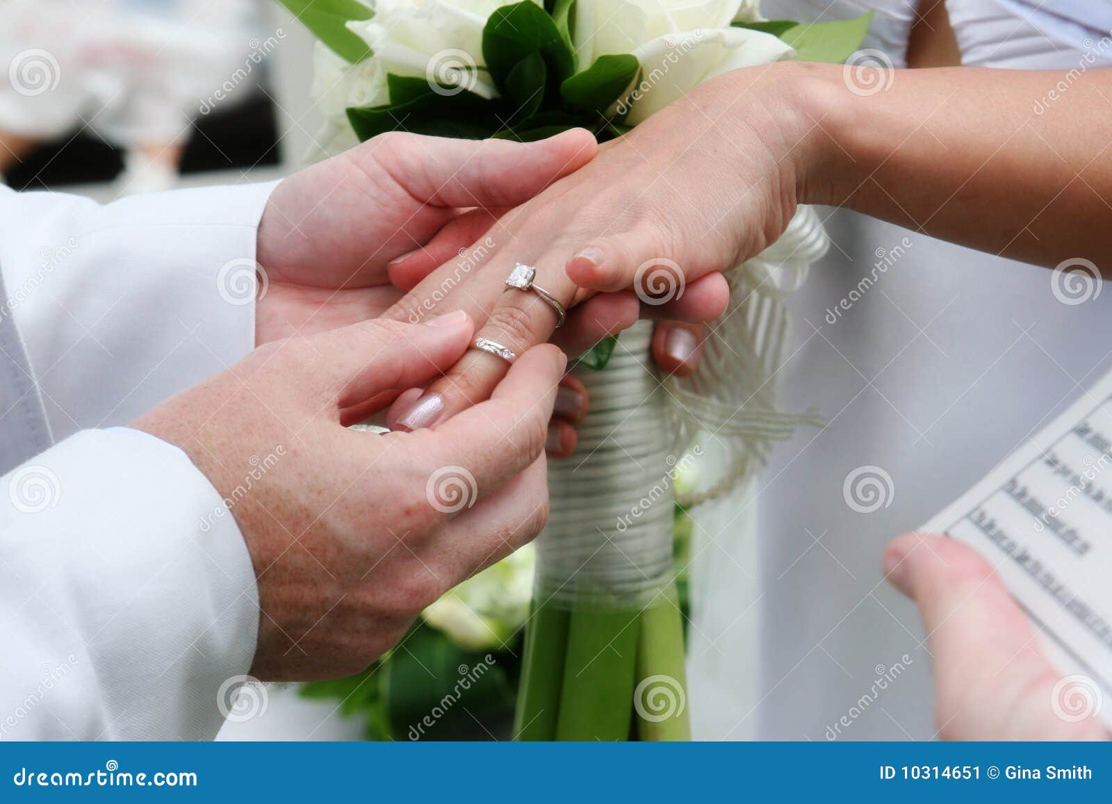 Exchanging wedding rings. stock image. Image of intimate - 10314651
