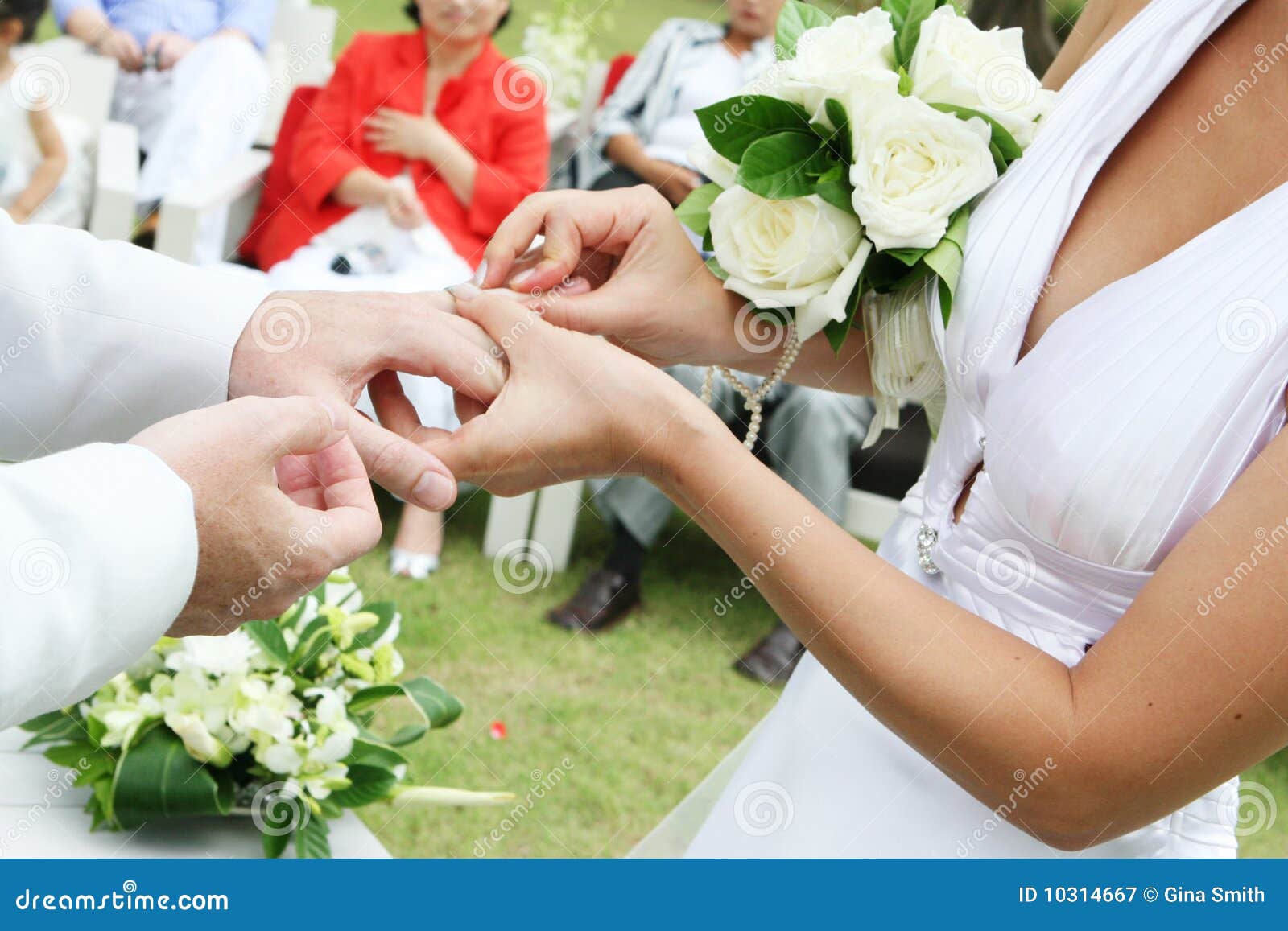 Exchanging wedding rings. stock image. Image of fashionable - 10314667