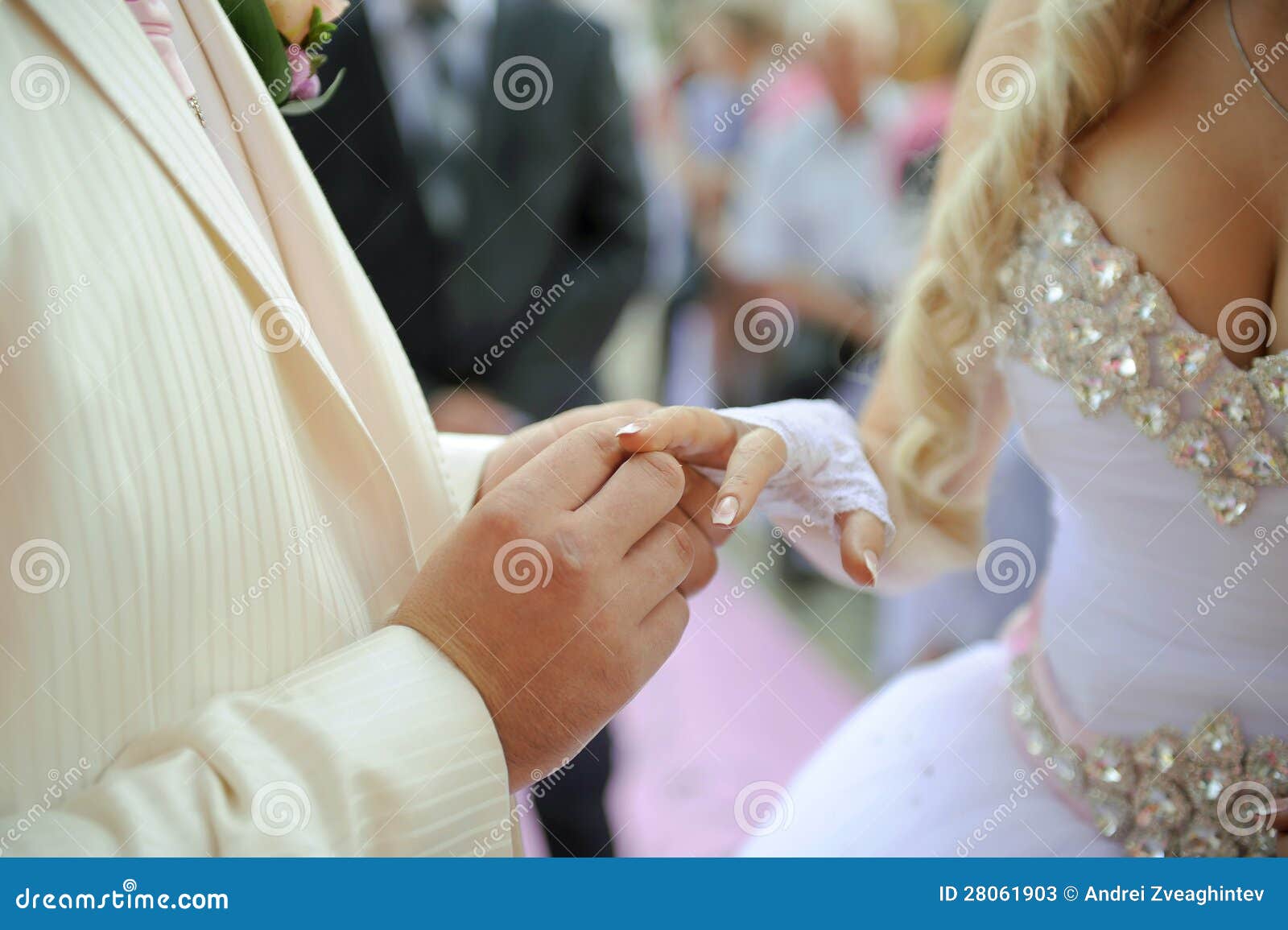 Exchanging of Wedding Rings Stock Image - Image of jewelry, ceremony ...
