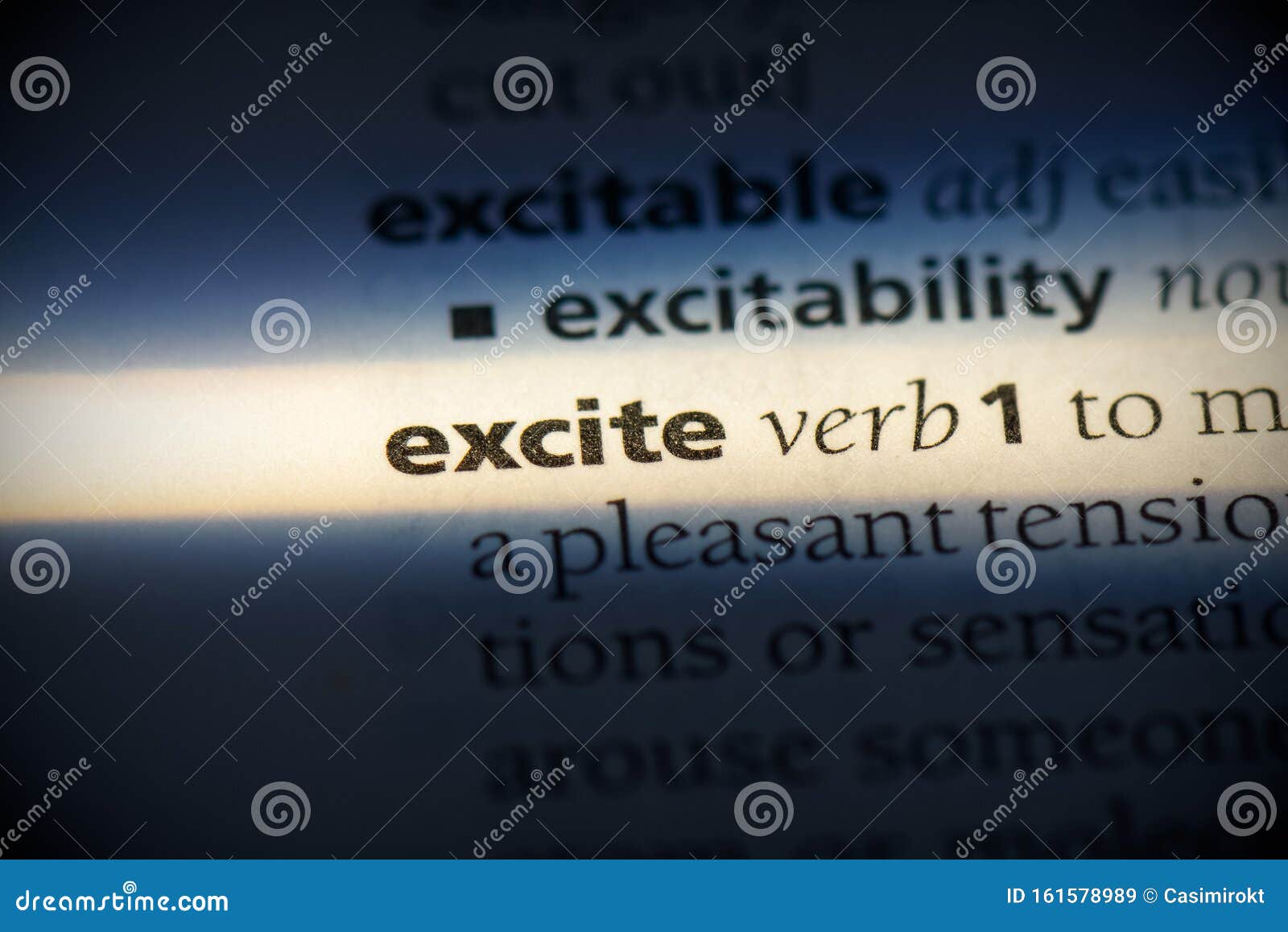 Excite stock image. Image of linguistic, info, isolated - 161578989