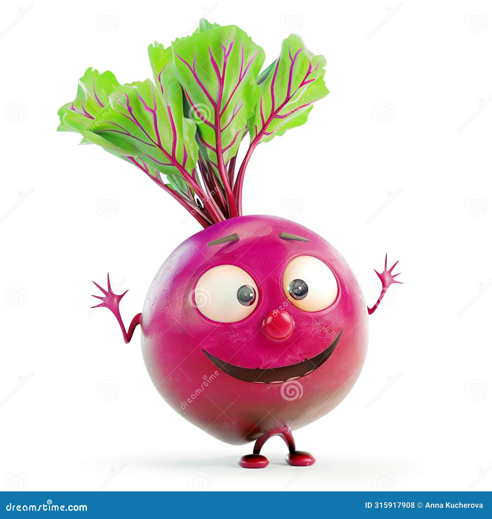 Beetroot Character With Hands Up Stock Image | CartoonDealer.com #315140071