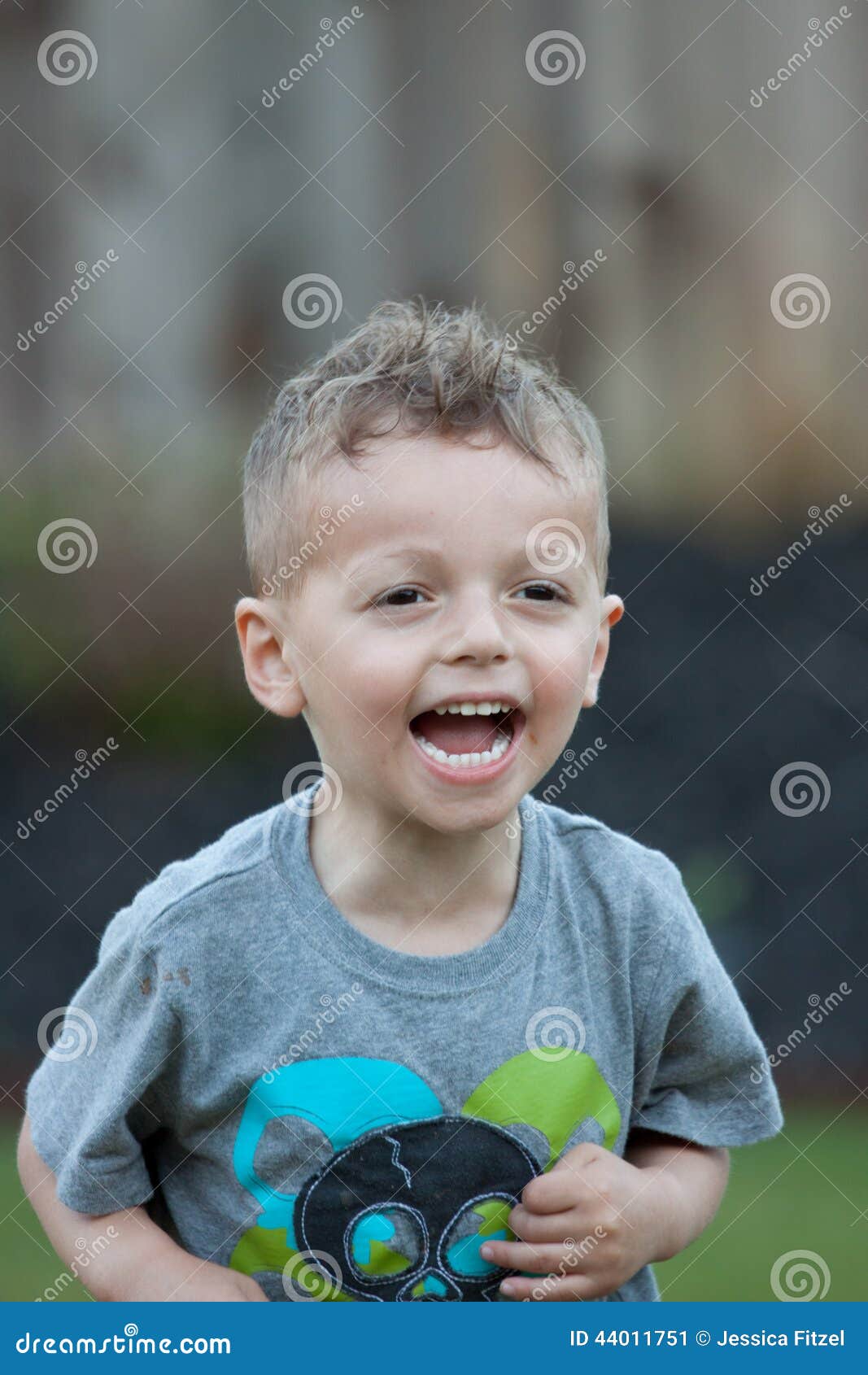 Excited boy stock image. Image of shout, happy, teeth - 44011751