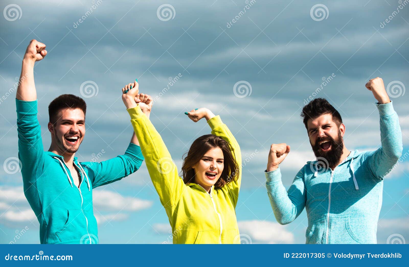 Excited Business People. Amazed Colleagues. Excited Office Workers ...