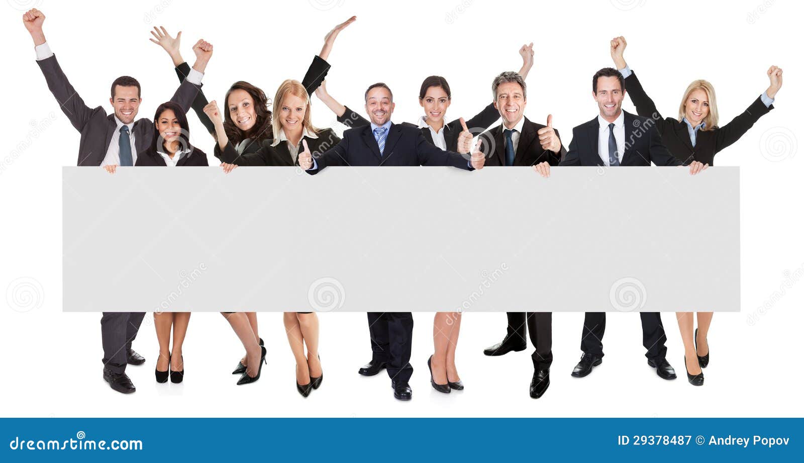 Happy Business People Banner