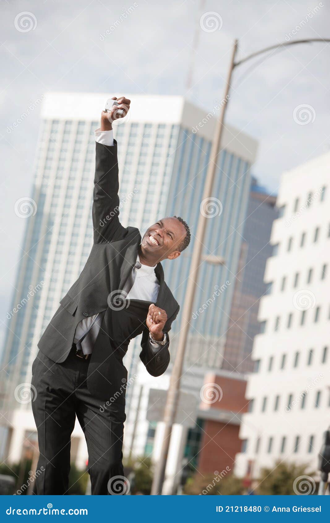 Excited Businessman stock photo. Image of adult, confident - 21218480