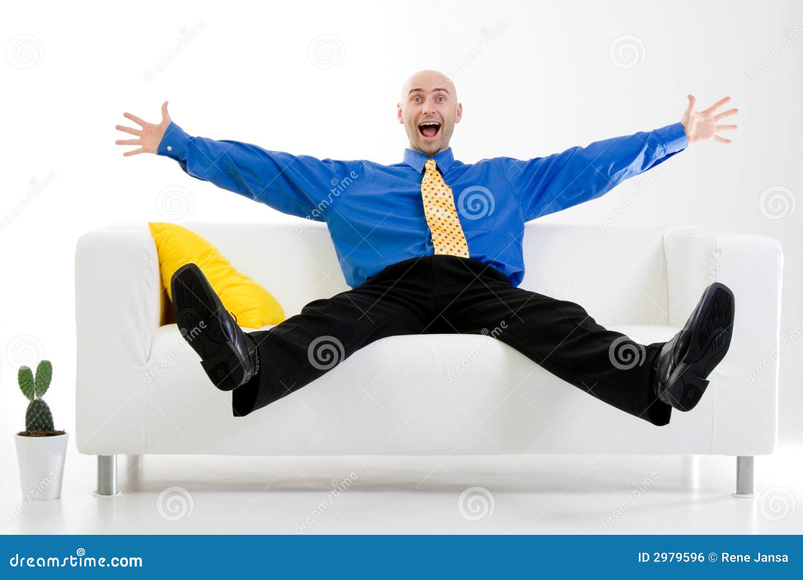 Excited businessman stock photo. Image of excitement, arms - 2979596