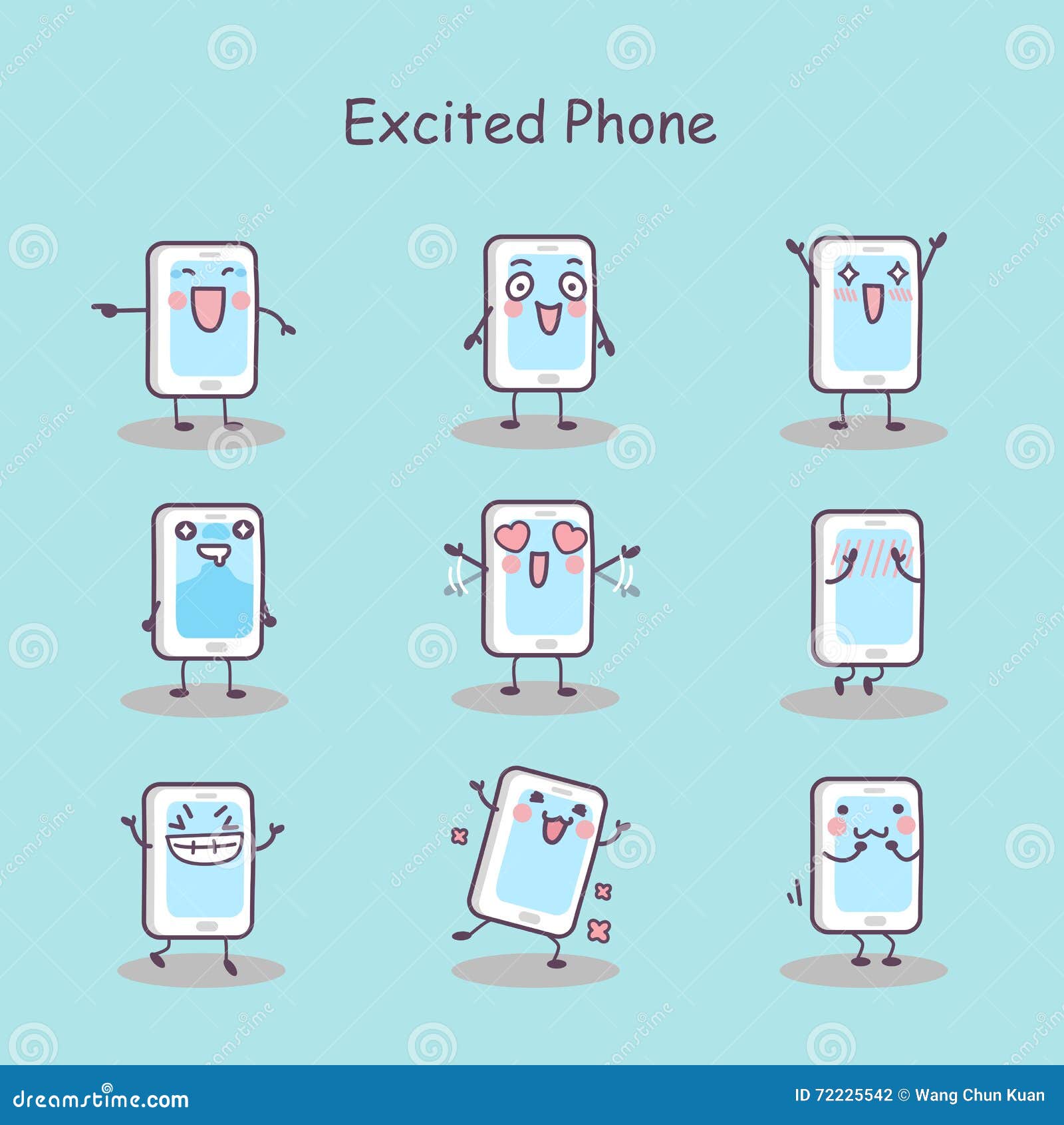 Excited Phone Stock Illustrations – 1,101 Excited Phone Stock ...