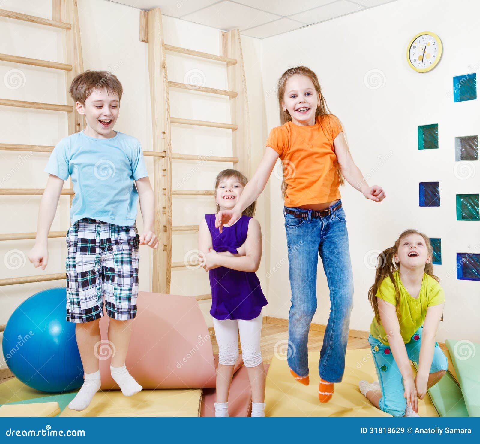 Excited children stock image. Image of excited, childhood - 31818629