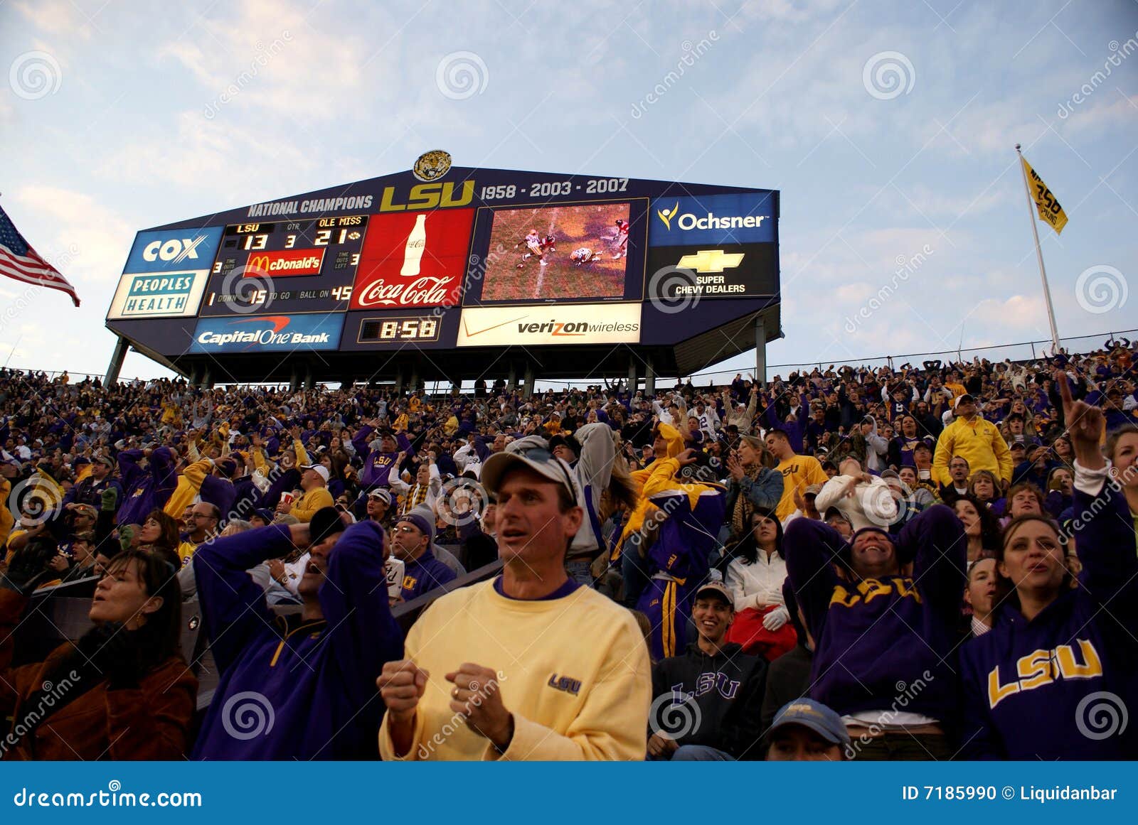 Excited Crowd editorial image. Image of chanting, louisiana - 7185990
