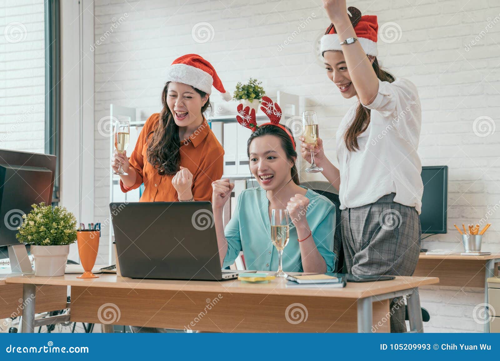 Excited Face Expression of Group Successful Team Stock Image - Image of ...