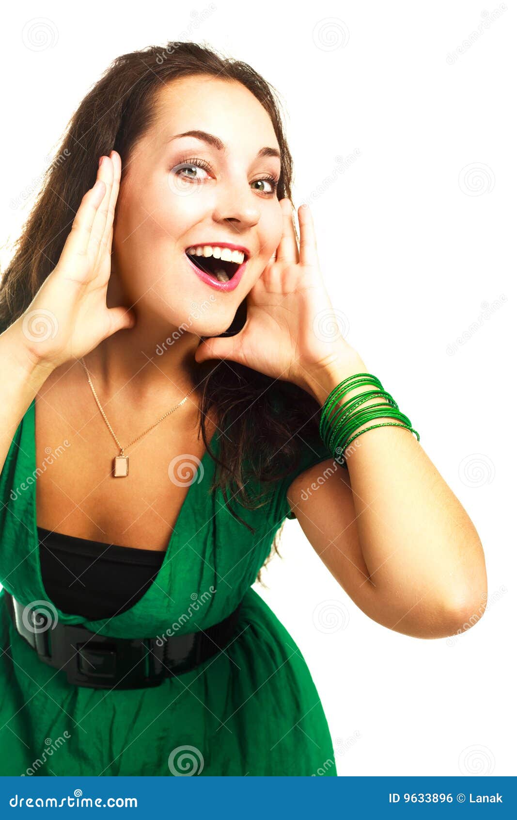 Excited girl stock photo. Image of optimistic, facial - 9633896