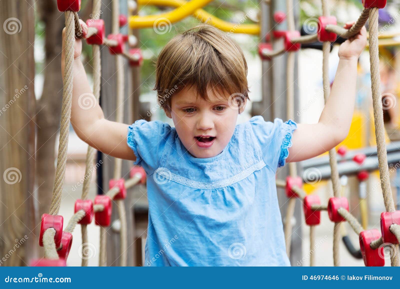 Excited Girl Developing Dexterity Stock Photo - Image of daughter ...