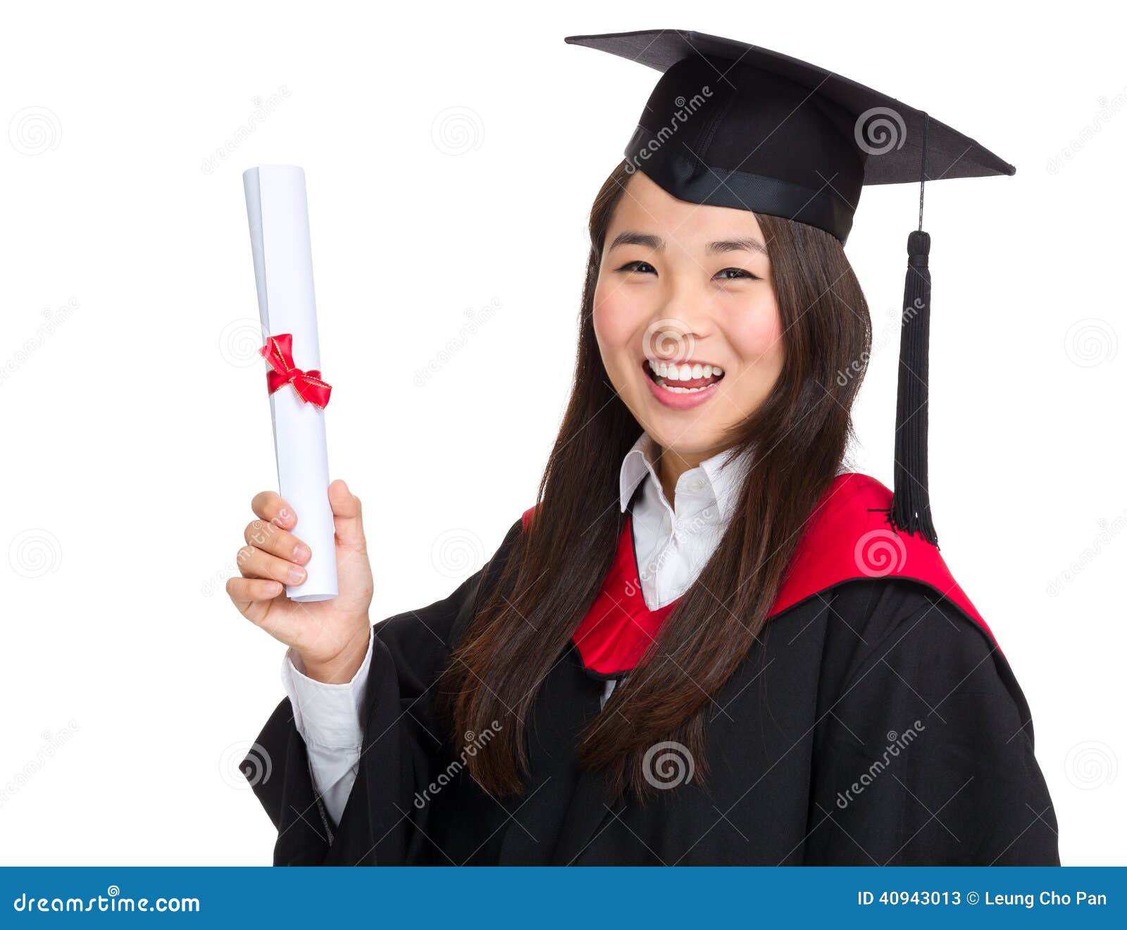 Excited graduate student stock image. Image of black - 40943013