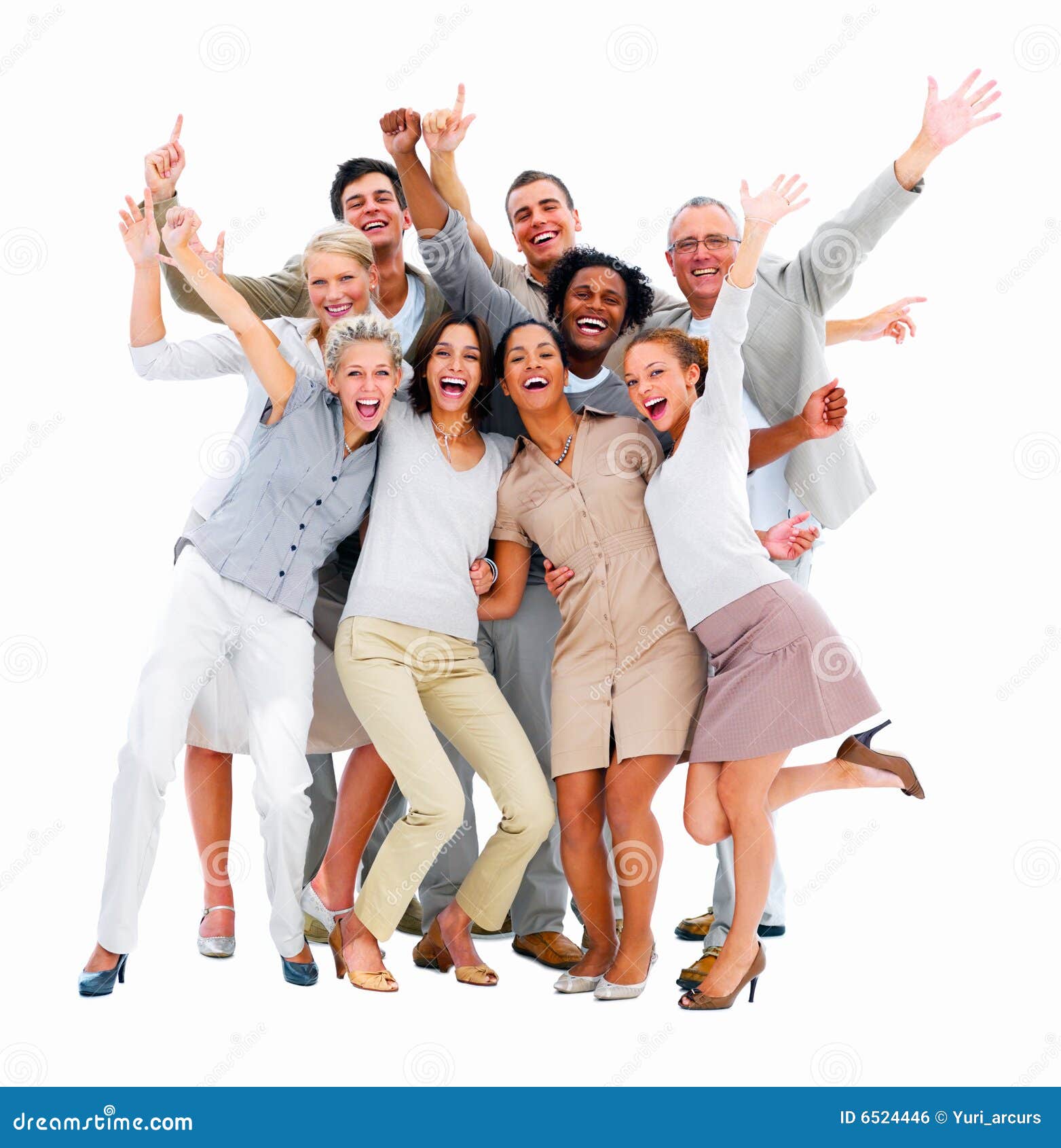 Excited Group of Business People-isolated Stock Photo - Image of male ... Excited Group of Business People-isolated Stock Photo - Image of male ...