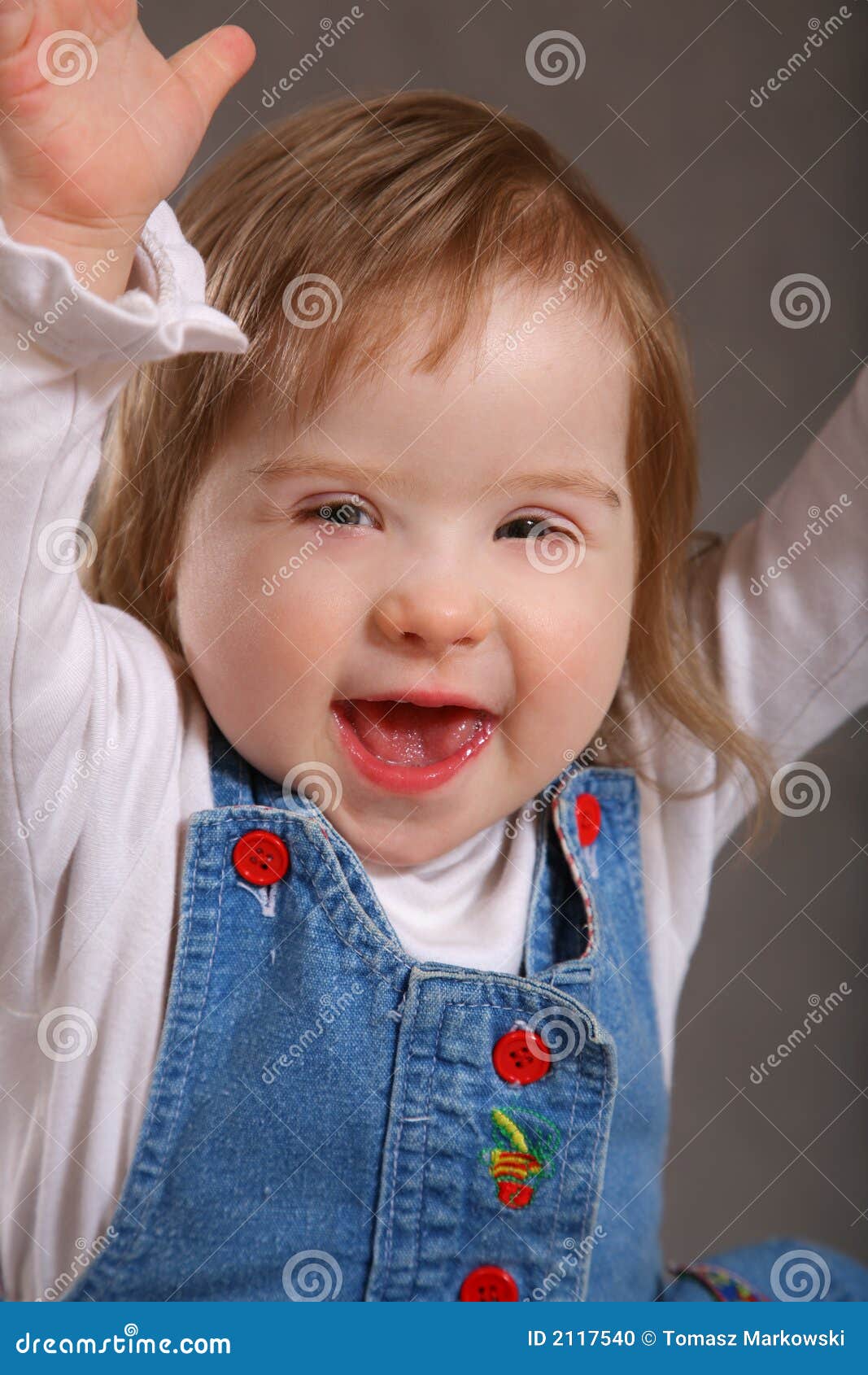 Excited Handicapped Toddler Stock Photo - Image of cheery, child: 2117540