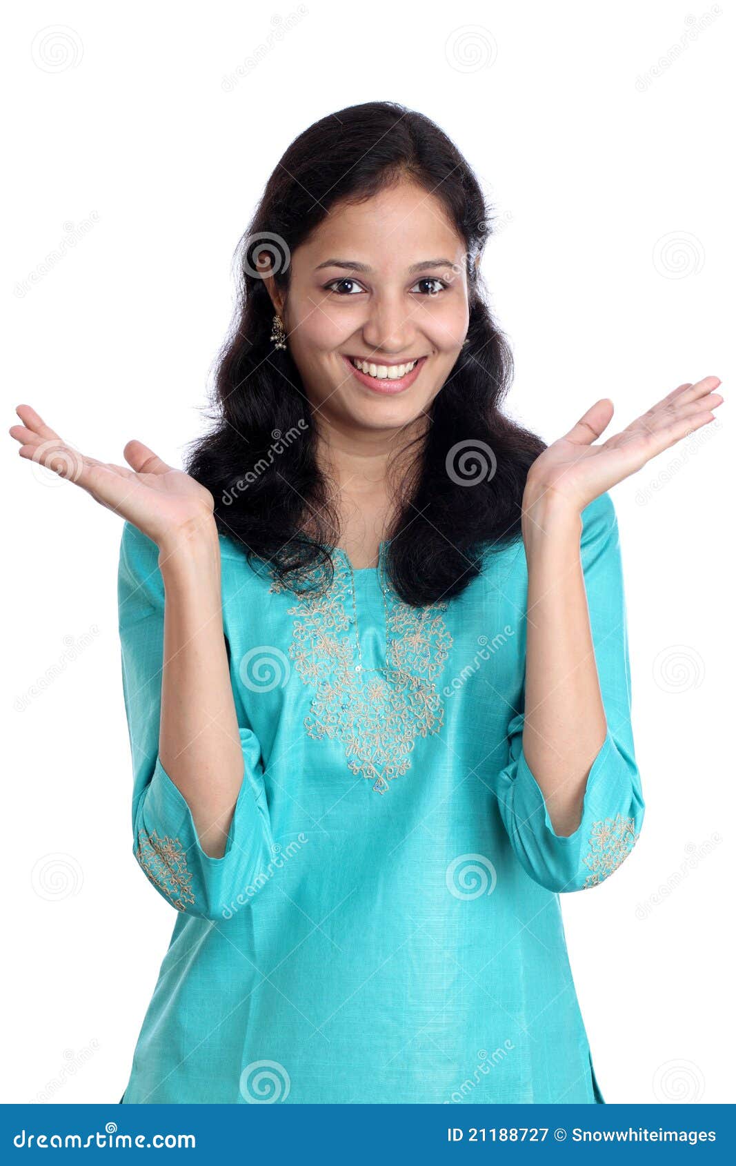 Excited Indian woman stock image. Image of pakistani - 21188727