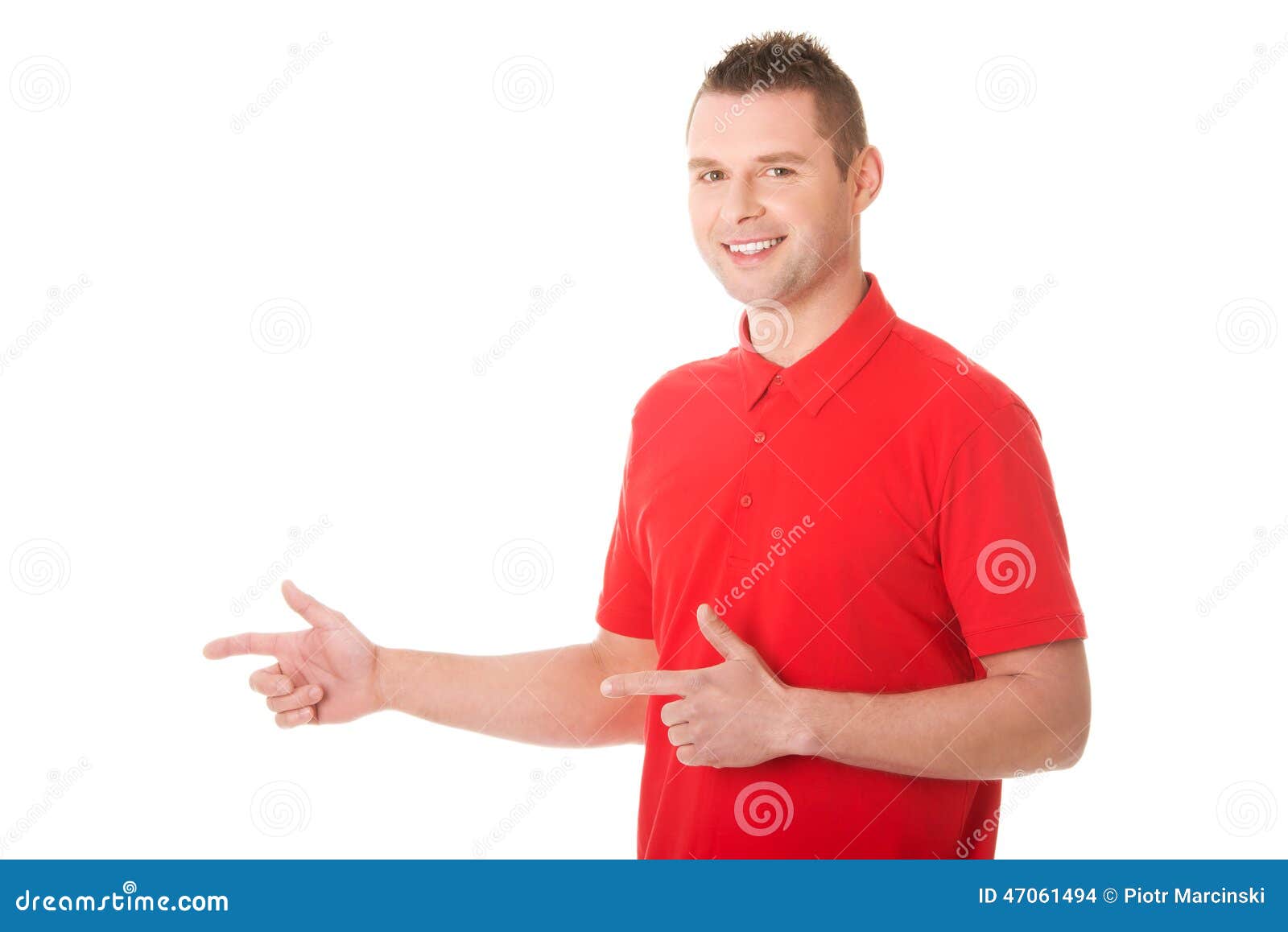 Excited man pointing stock photo. Image of finger, business - 47061494