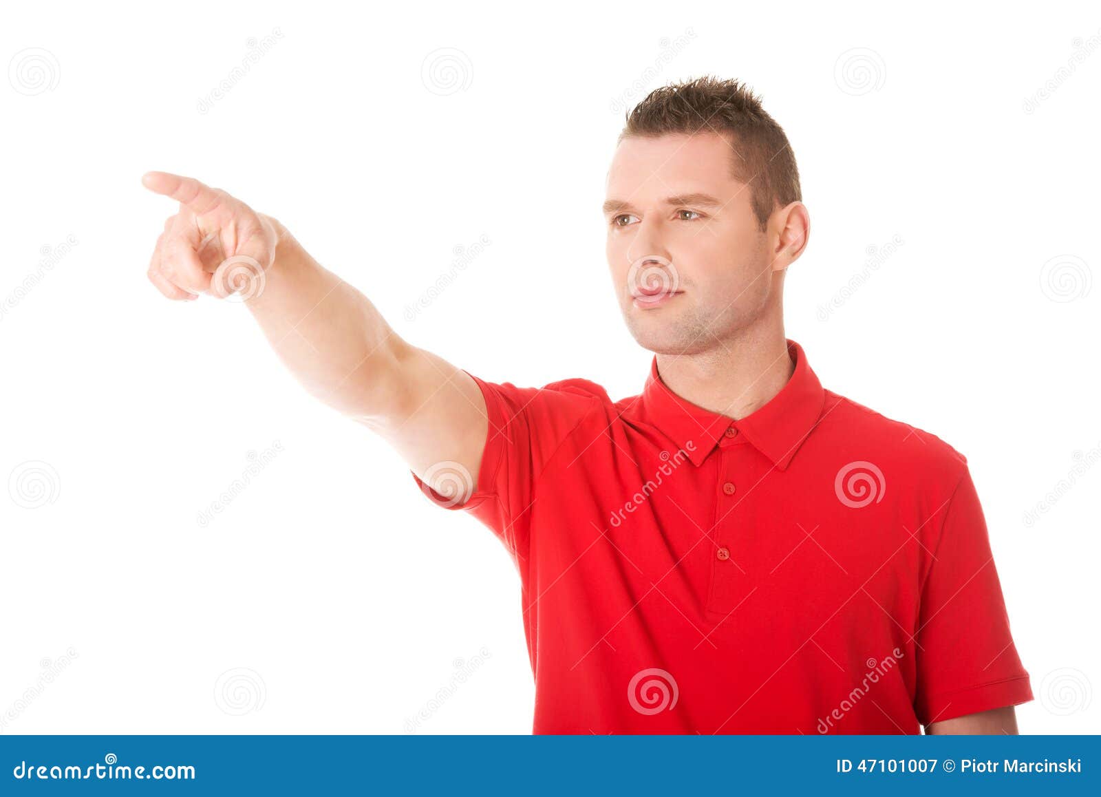 Excited man pointing stock image. Image of businessman - 47101007
