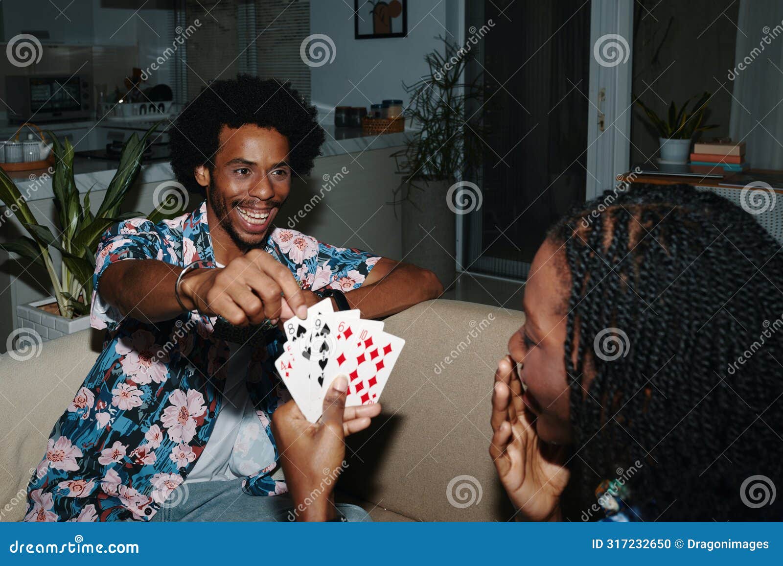 Couple Playing Cards stock photo. Image of positive - 317232650