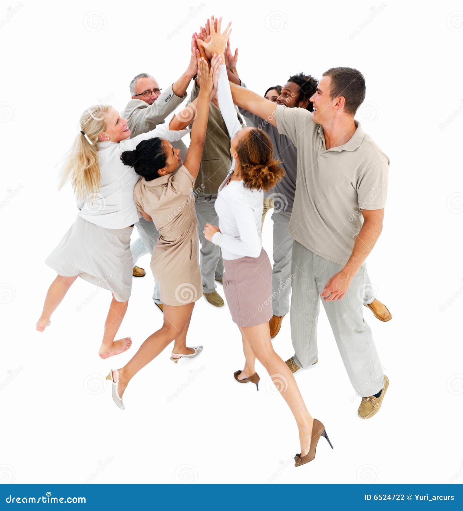 Excited People Showing Achievment Stock Photo - Image of group ...