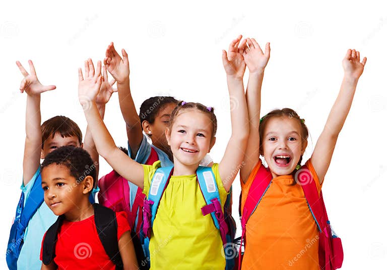 Excited school aged kids stock photo. Image of excited - 25752542