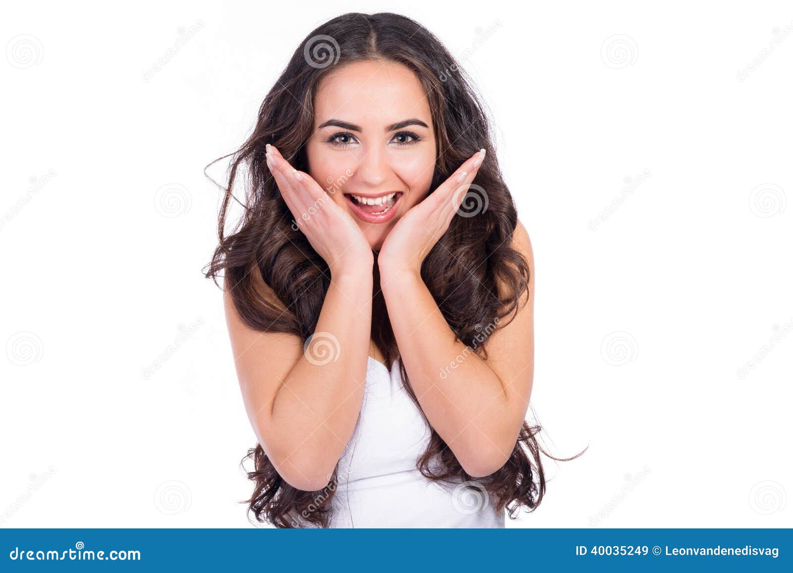 Excited smile stock image. Image of excited, enjoy, beautiful - 40035249