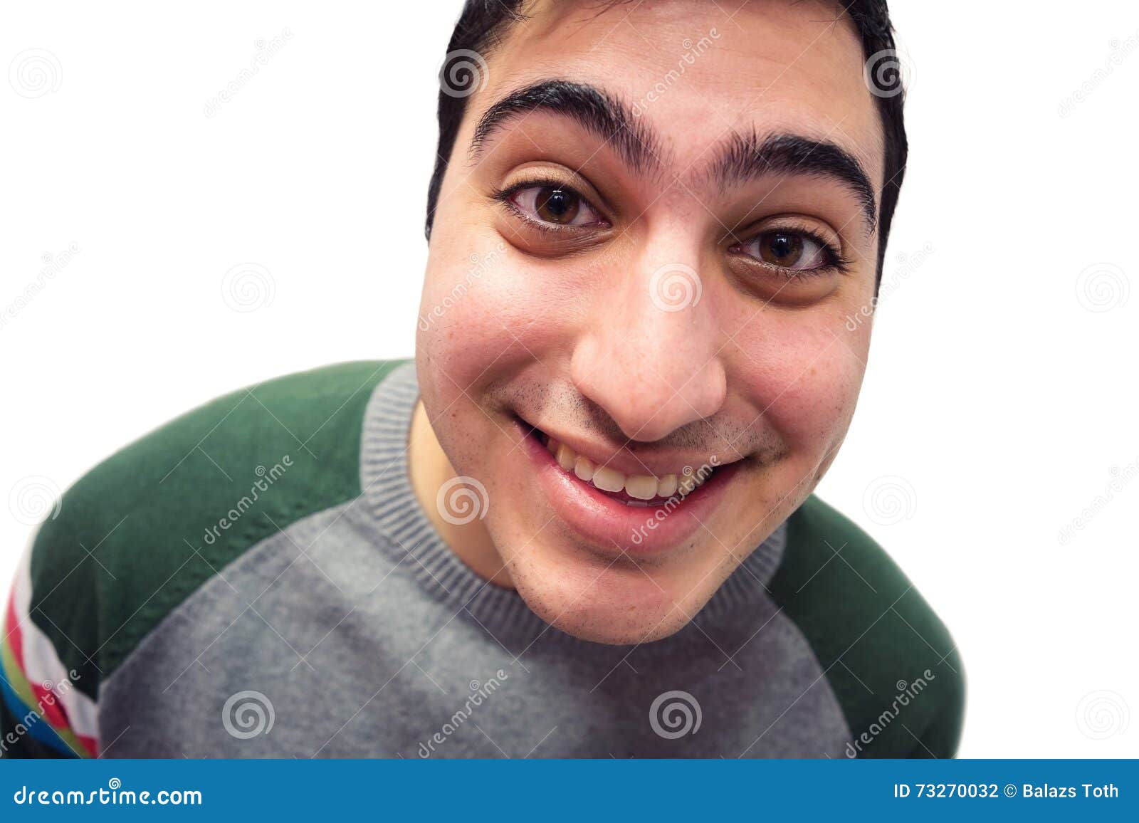 Excited Smiling Guy stock photo. Image of excited, goofy - 73270032