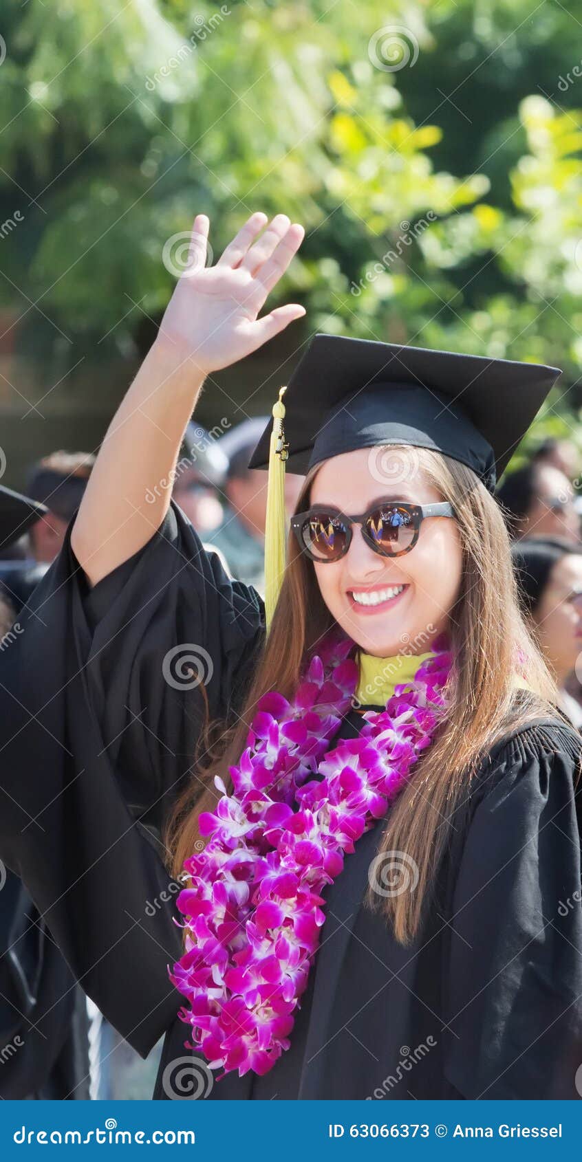 Excited Student Waving stock image. Image of single, pink - 63066373