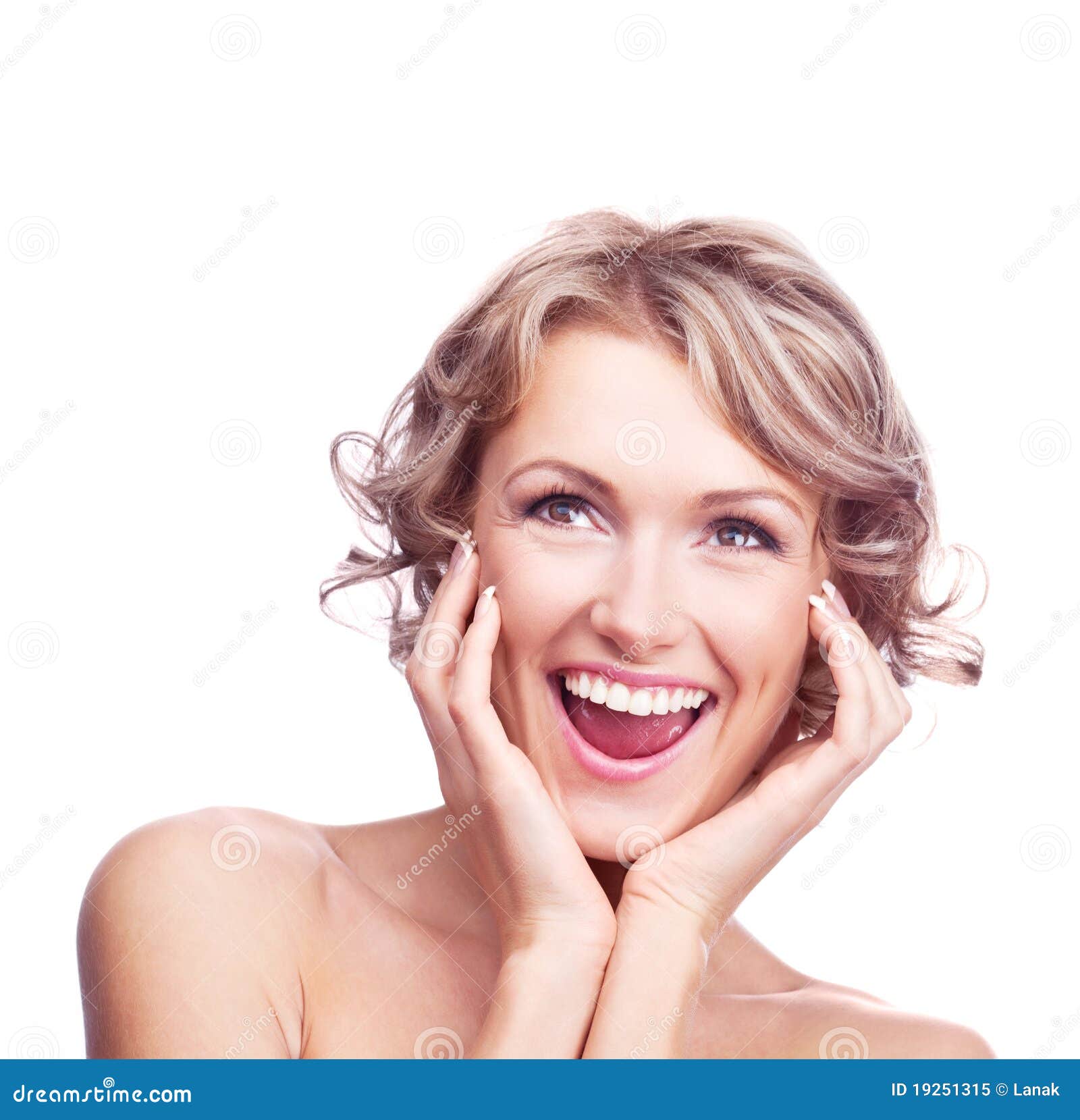 Excited woman stock image. Image of beauty, eyes, excitement - 19251315