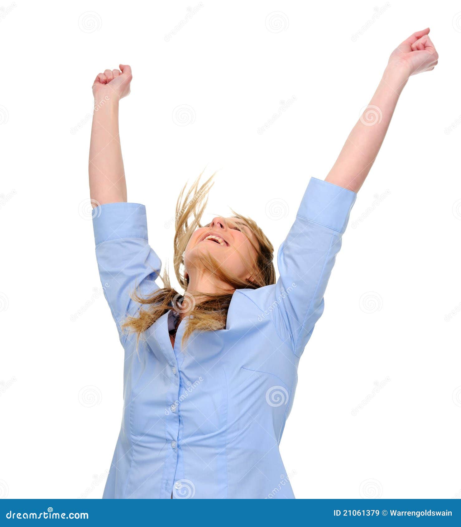 Excited woman stock image. Image of attractive, woman - 21061379