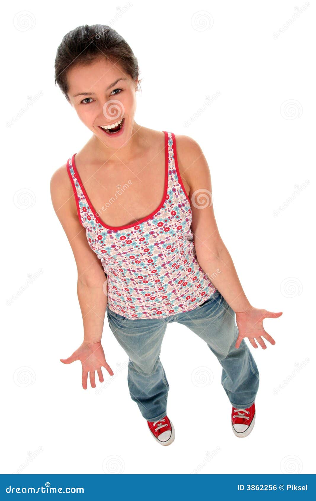 Excited Woman stock photo. Image of happiness, concept - 3862256