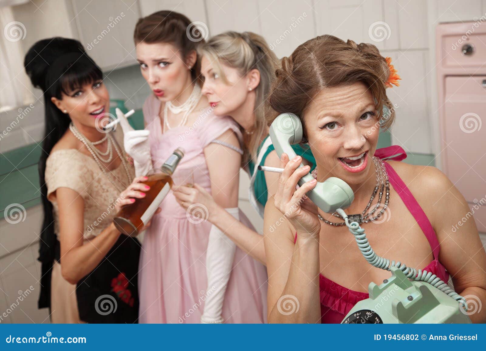 Excited Woman on Phone Call Stock Photo - Image of beautiful, desperate ...
