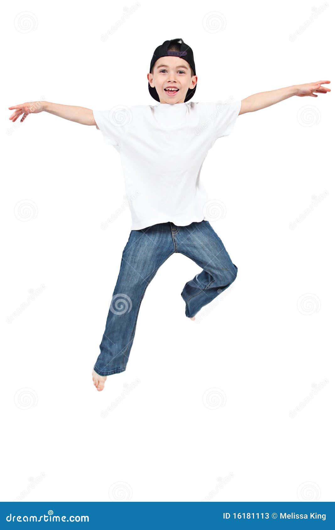 Excited young boy stock image. Image of youthful, jump - 16181113
