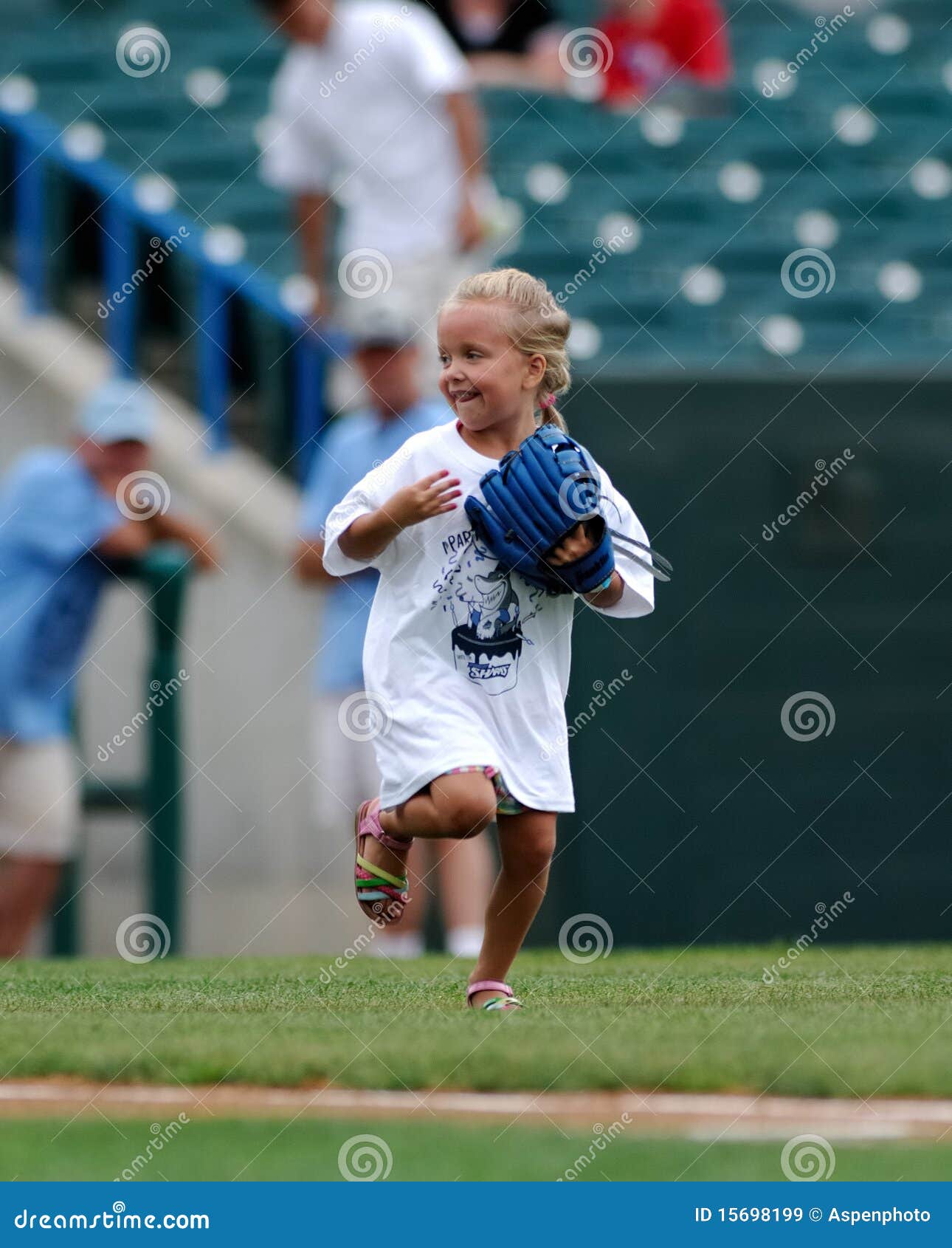Excited Young Female Baseball Fan Editorial Stock Image - Image of ...