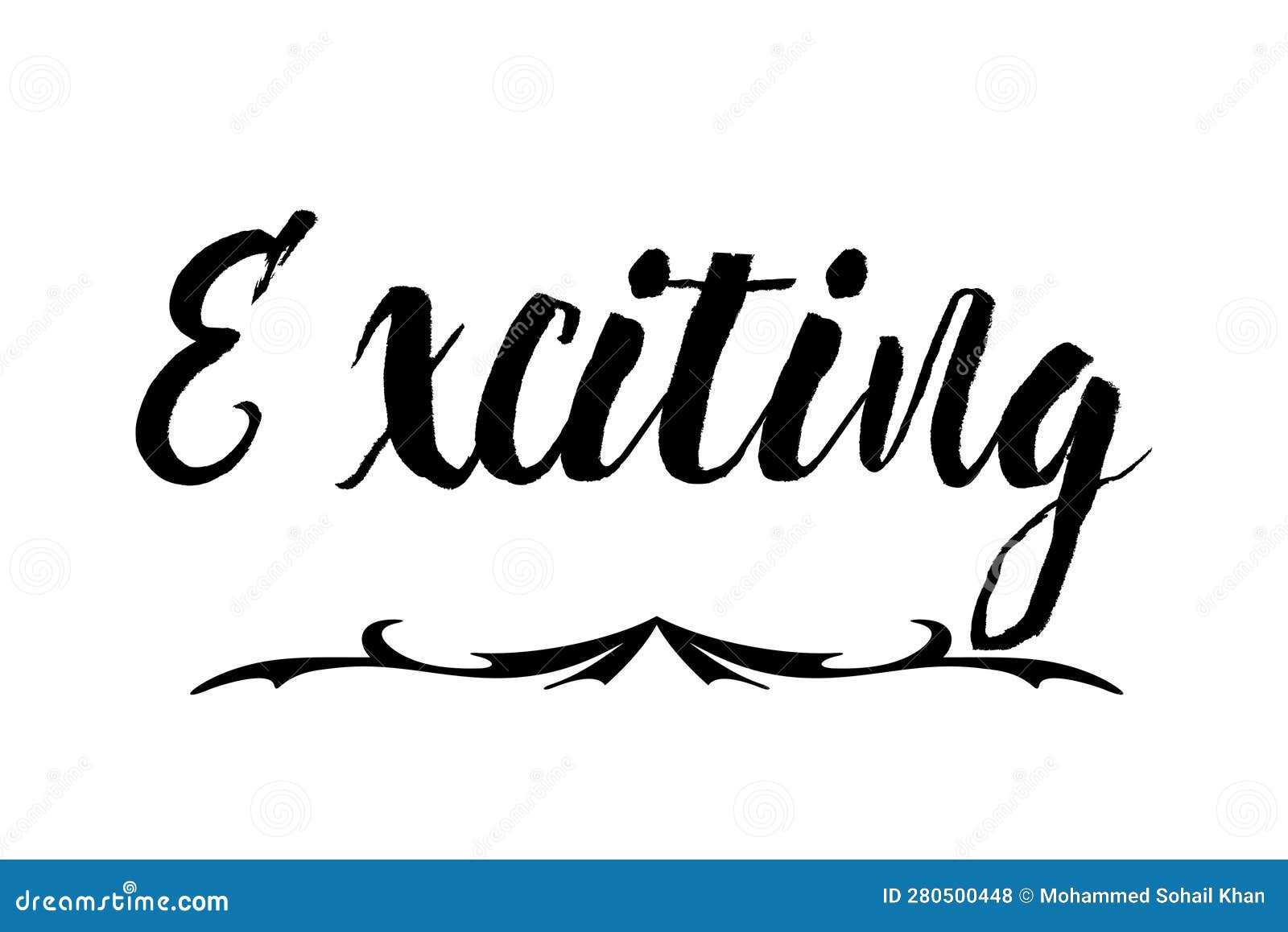 Exciting Elegant Grunge Typography Lettering Text Quote Vector Design ...