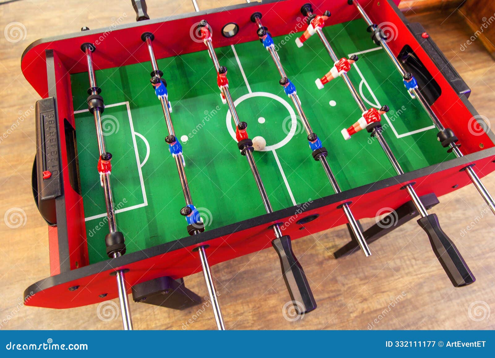 Exciting Game of Table Football - Popular Game Stock Image - Image of ...