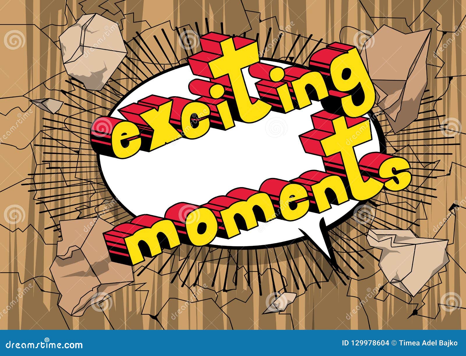 Exciting Moments - Comic Book Style Words. Stock Vector - Illustration ...