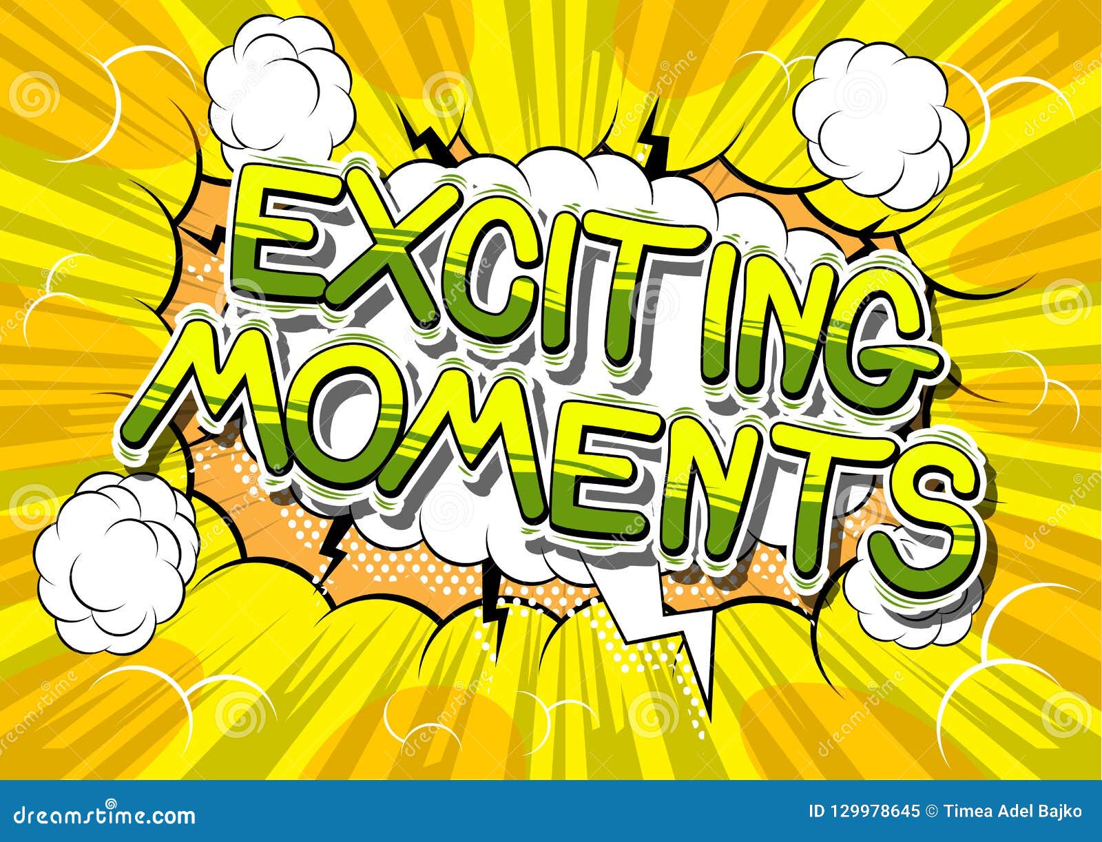 Exciting Moments - Comic Book Style Words. Stock Vector - Illustration ...