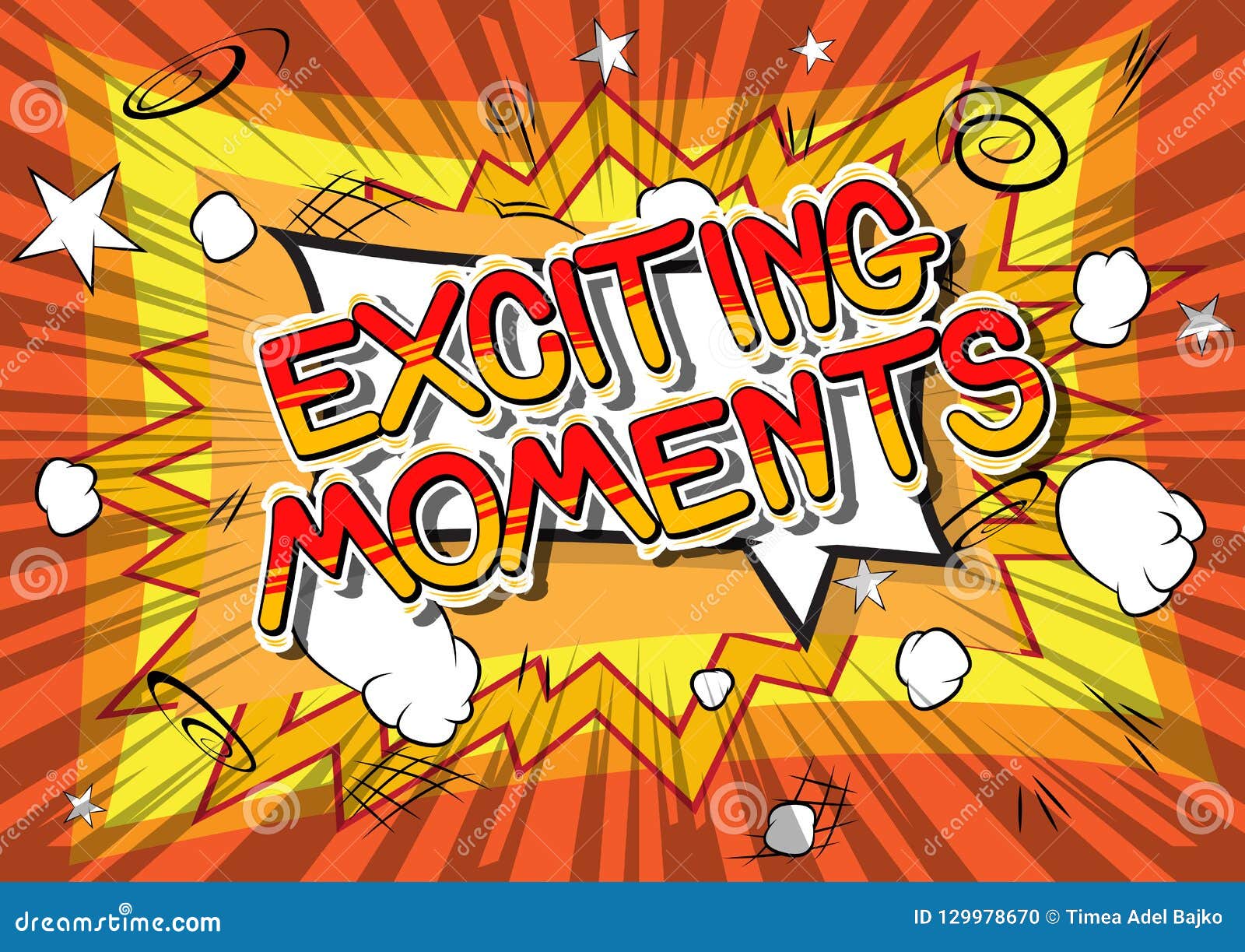 Exciting Moments - Comic Book Style Words. Stock Vector - Illustration ...