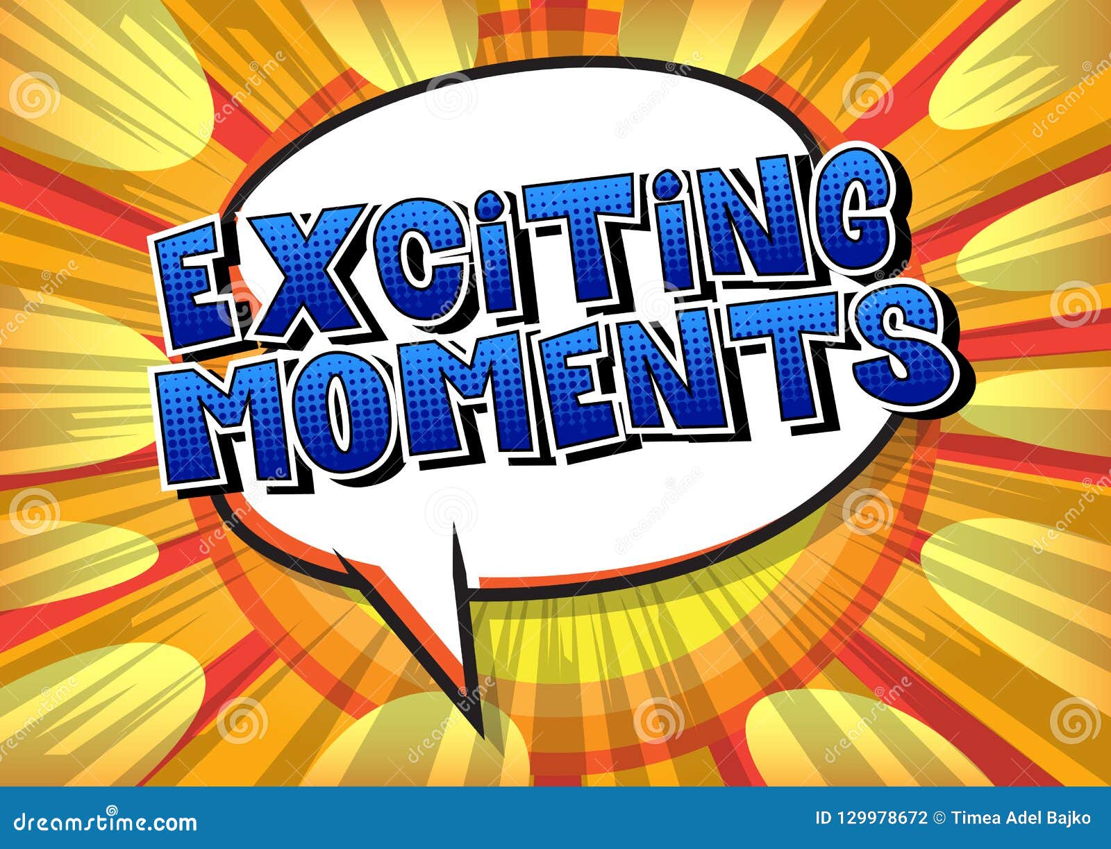 Exciting Moments - Comic Book Style Words. Stock Vector - Illustration ...