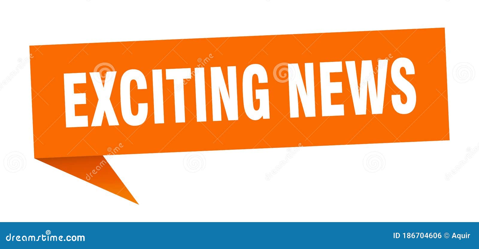 Exciting News Banner. Exciting News Speech Bubble Stock Vector ...