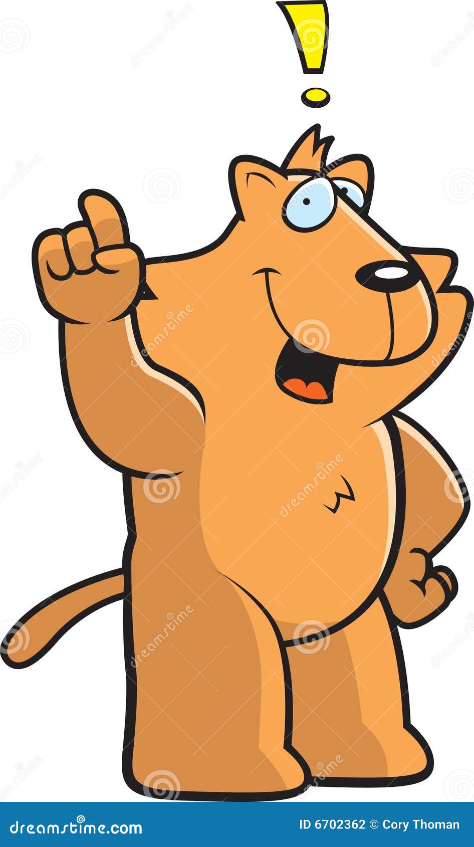 Exclamación del gato ilustración del vector. Ilustración de historieta ...